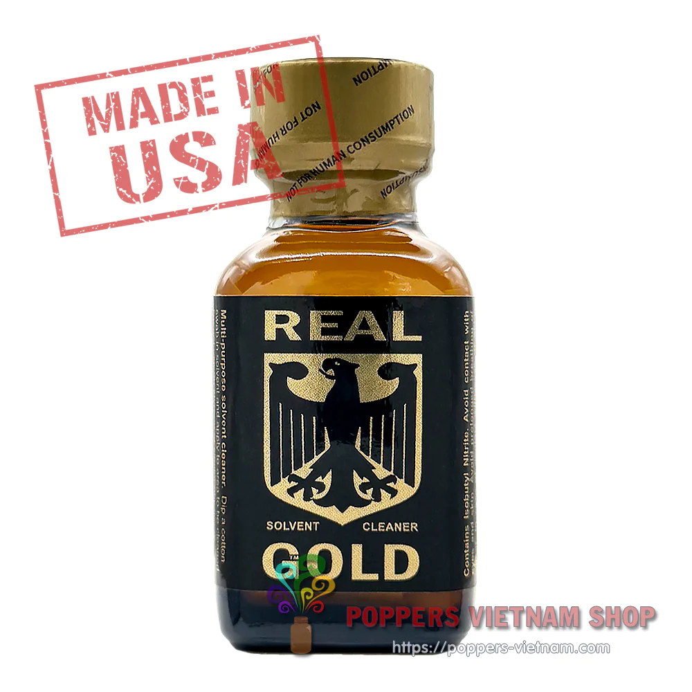 Real Gold Poppers 30ml | Made in USA