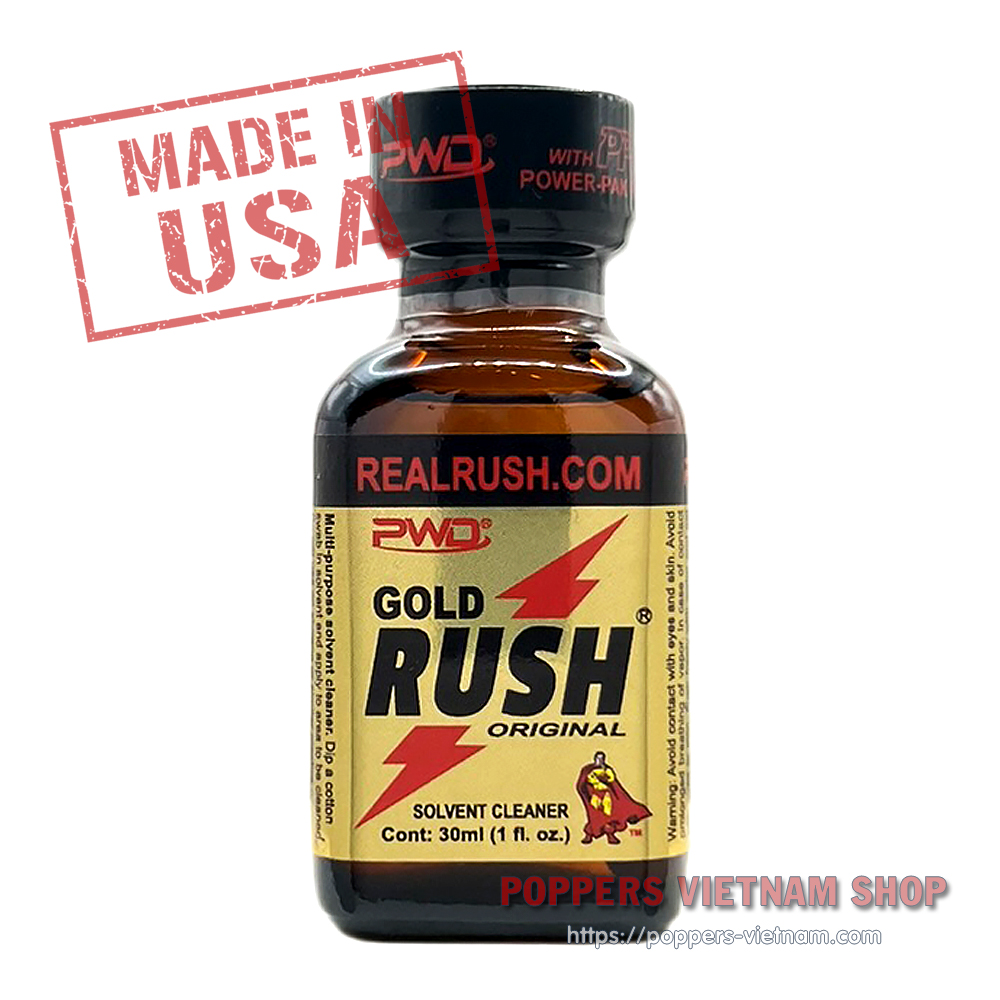 Rush GOLD Poppers 30ml by PWD | MADE IN USA